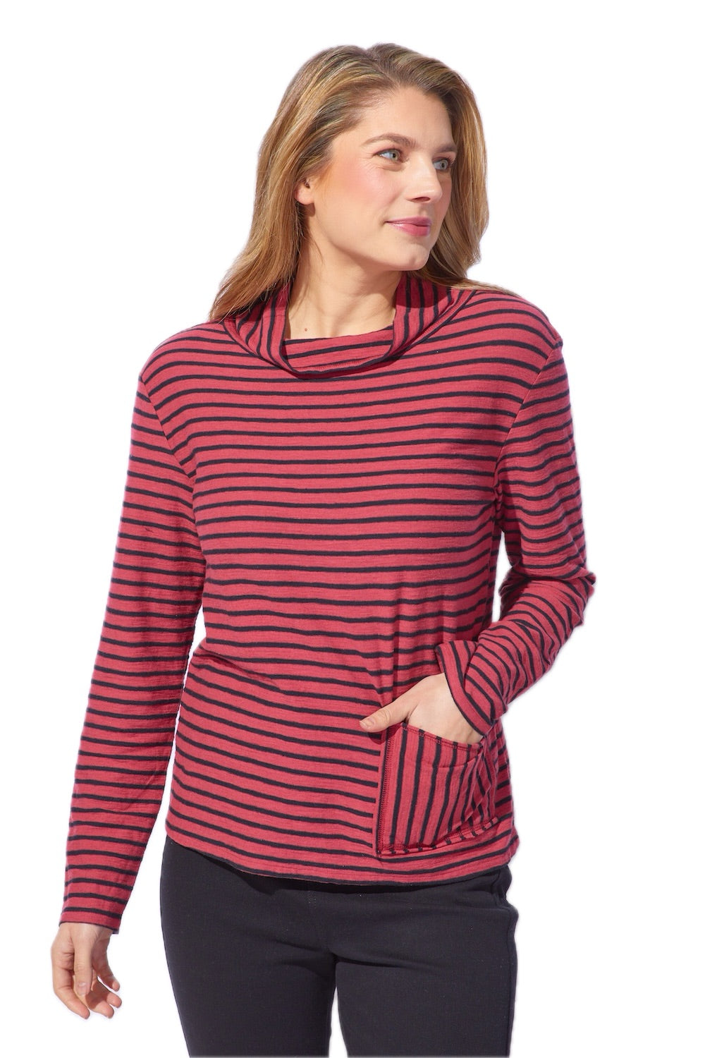 Santa Barbara Stripe Chill Funnel Neck - 23541 – Shop My Fair Lady