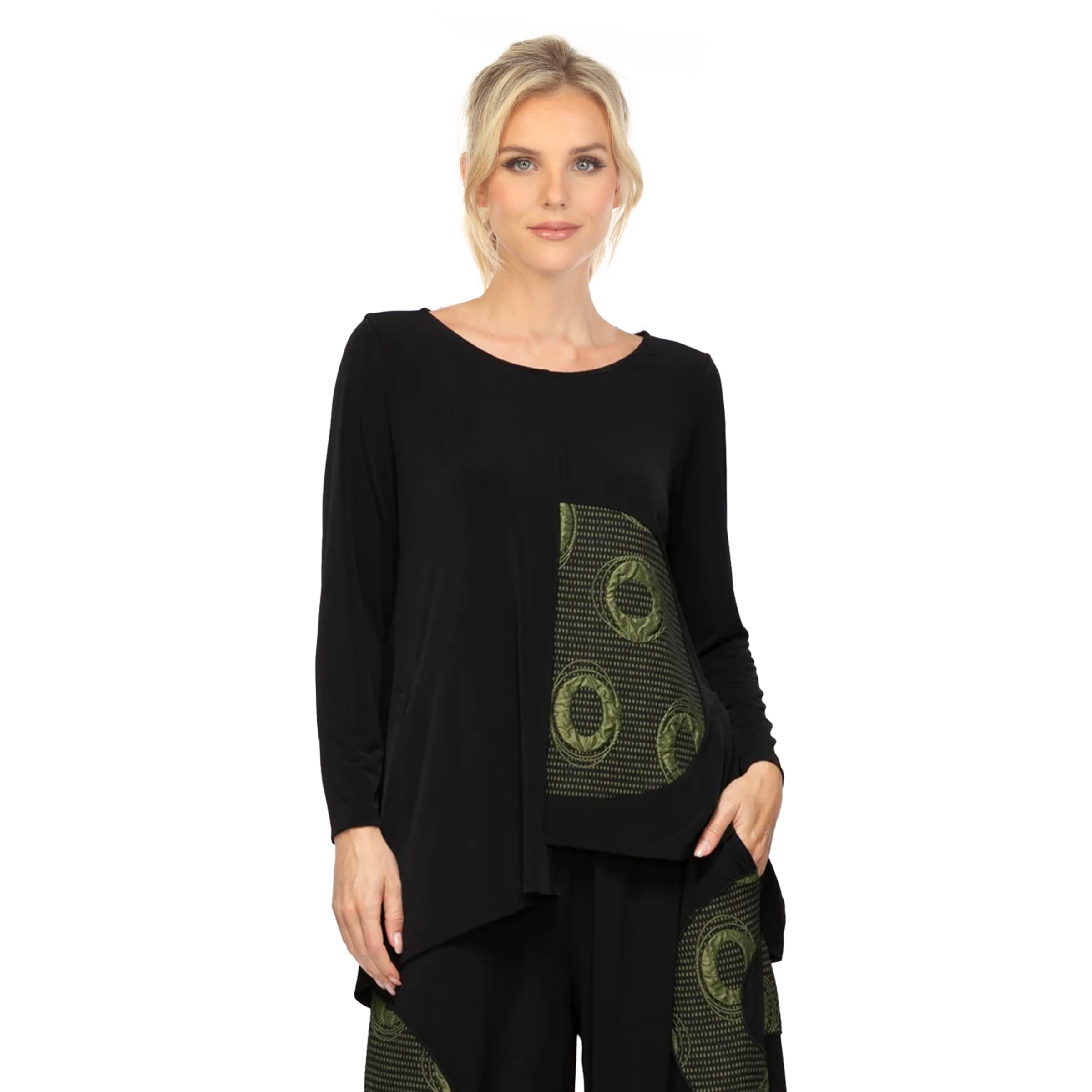 Half Moon Top in Green - 7386T-GRN – Shop My Fair Lady