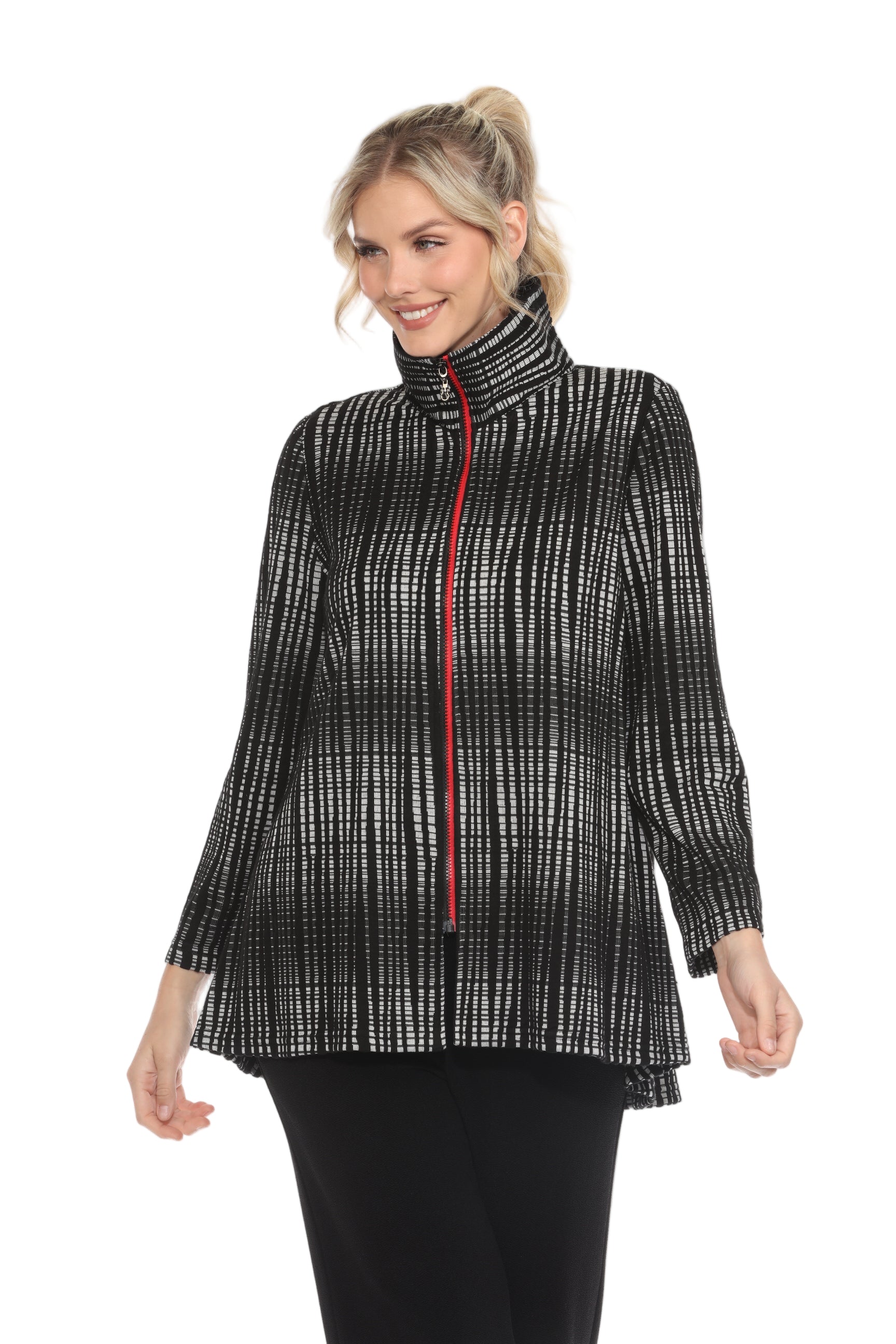 Windowpane Fit & Flare Jacket - 3925 – Shop My Fair Lady