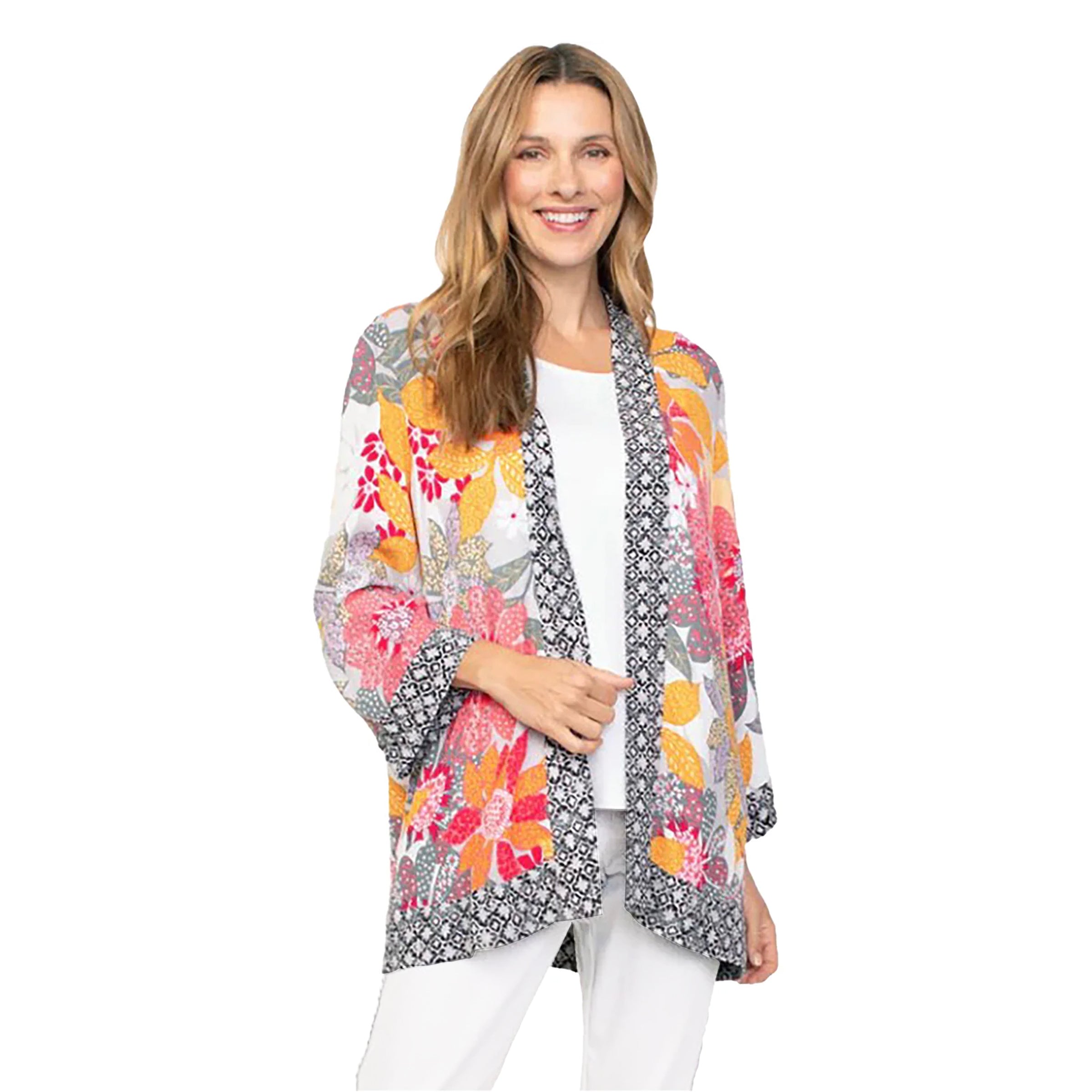 Elegant Whimsical Floral-Print Open Front Cardigan - 39540-MN – Shop My ...