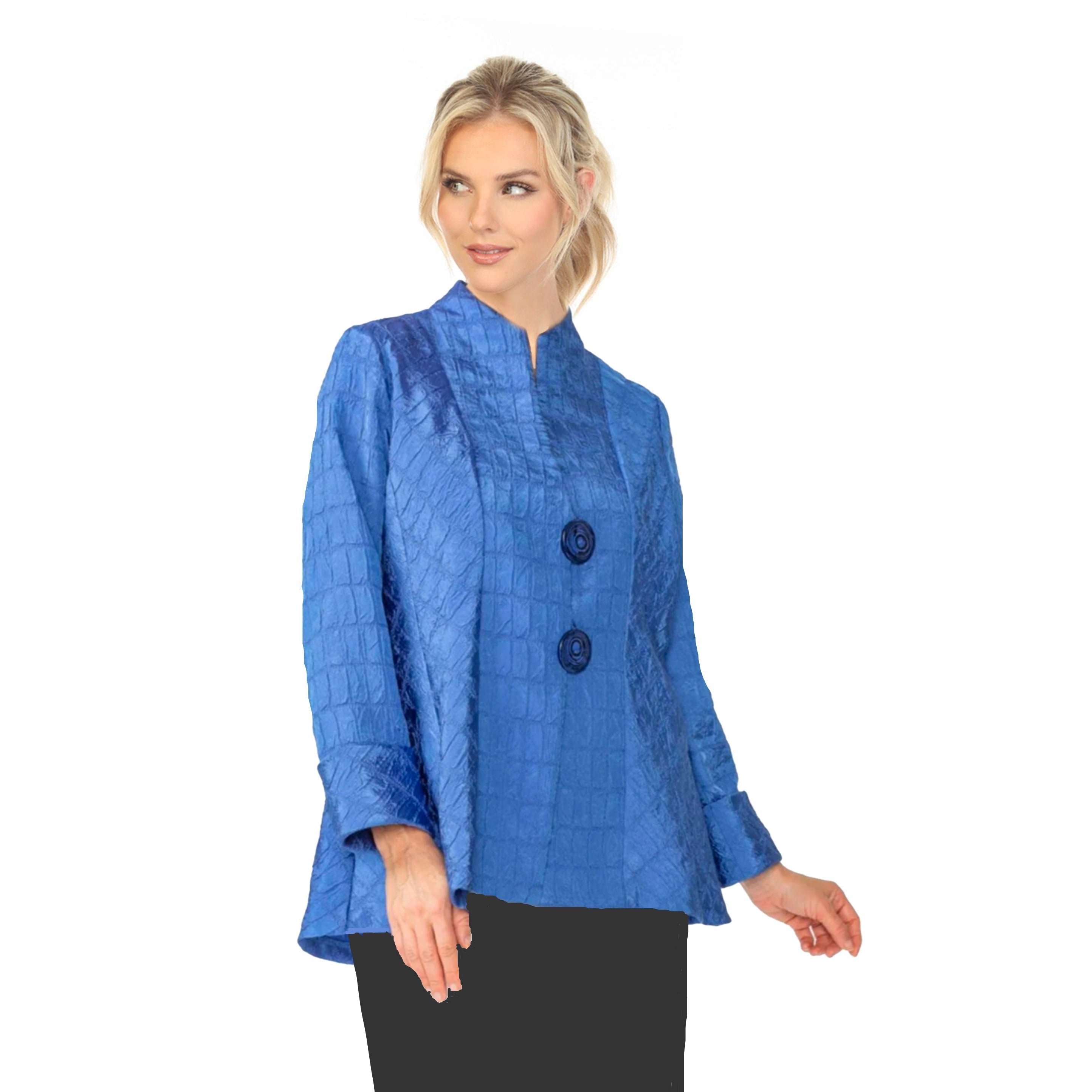 Textured Fit & Flare Jacket in Blue - 6293J-BLU – Shop My Fair Lady