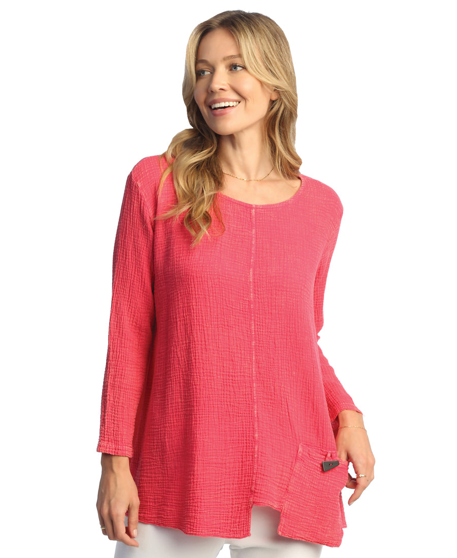 Jess & Jane Mineral Washed Double Gauze Tunic - M108 – Shop My Fair Lady