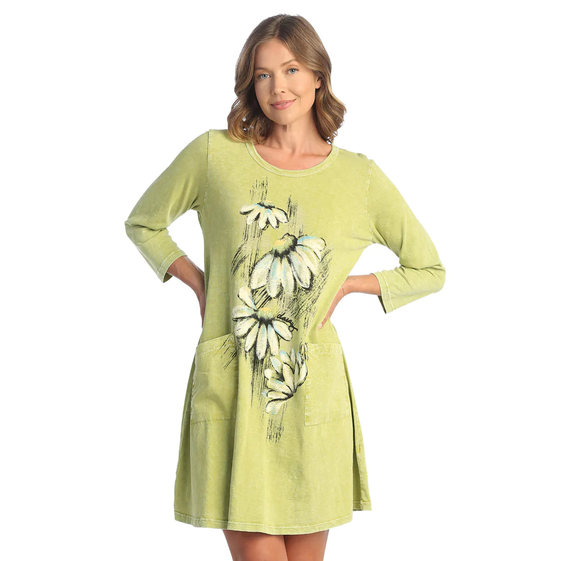 Jess & Jane "Lucy" Mineral Washed Dress With Pockets - M102-1454 – Shop ...